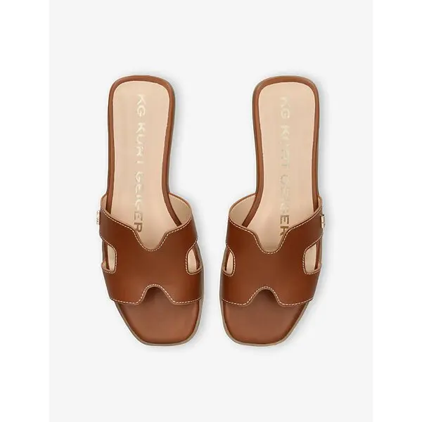 Kurt Geiger Raven Faux-leather Sandals - Tan