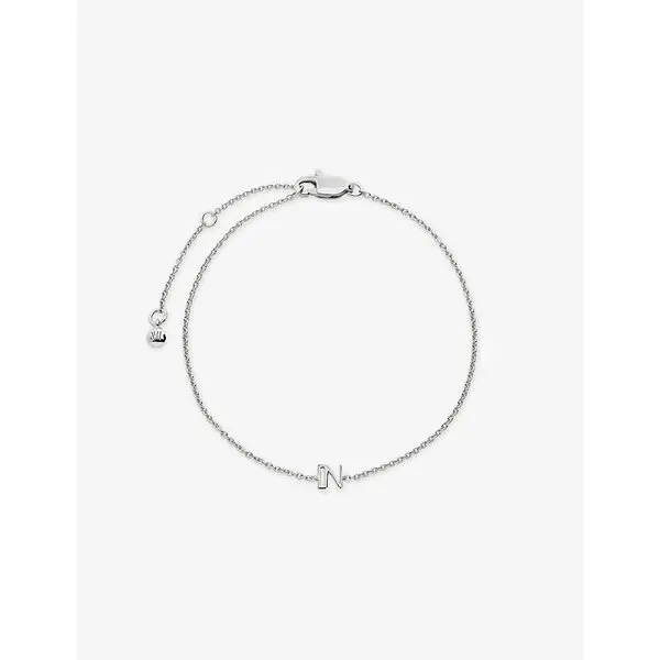 Monica Vinader Sterling Initial Bracelet