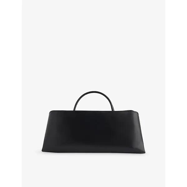 VERAFIED Leather Clutch Bag With Interchangeable Straps - Noir