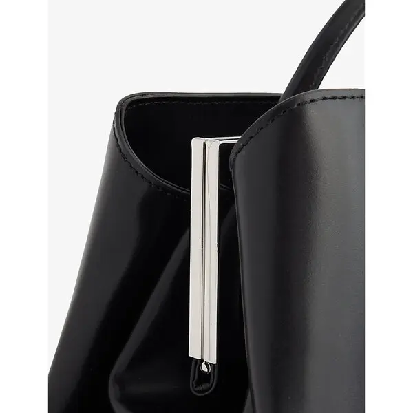 VERAFIED Leather Clutch Bag With Interchangeable Straps - Noir
