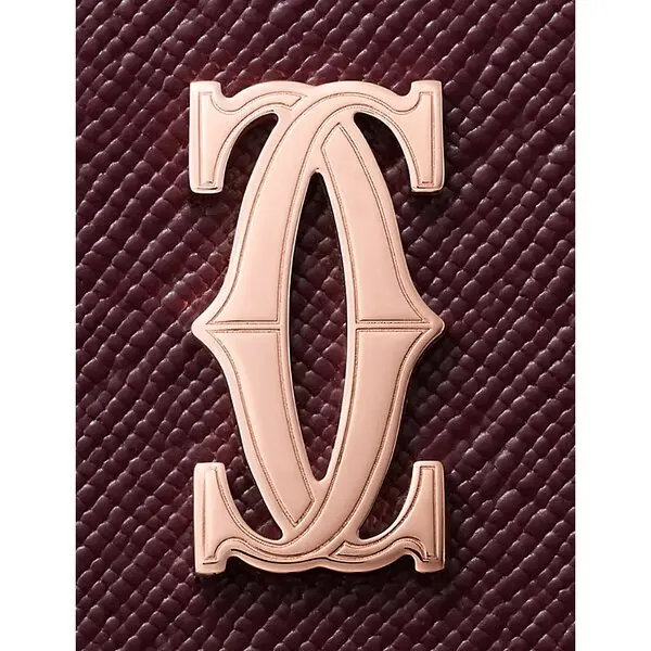 Cartier C De Mini Leather Wallet - Grape