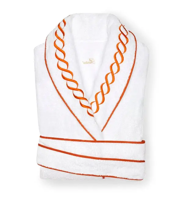 PRATESI Cotton Treccia Bathrobe - Orange