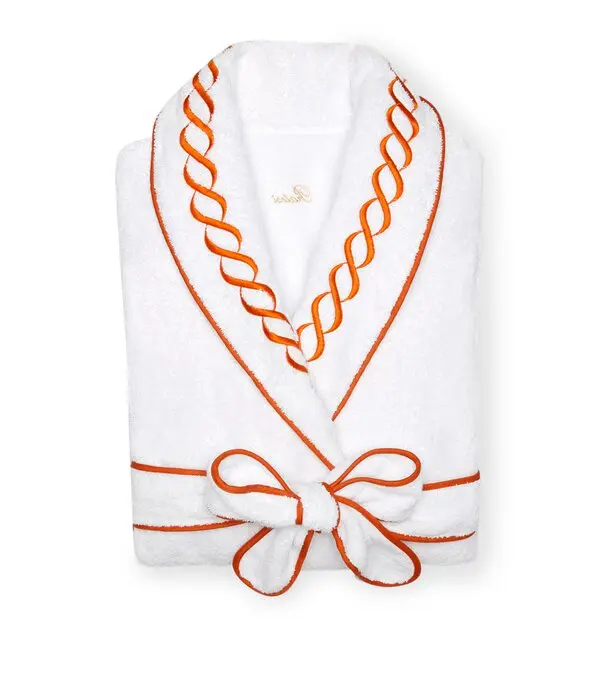 PRATESI Cotton Treccia Bathrobe - Orange