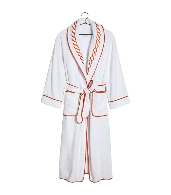 PRATESI Cotton Treccia Bathrobe - Orange