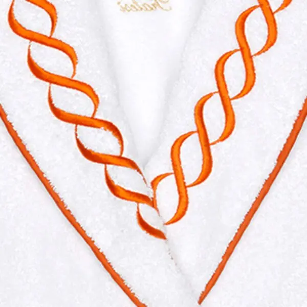 PRATESI Cotton Treccia Bathrobe - Orange