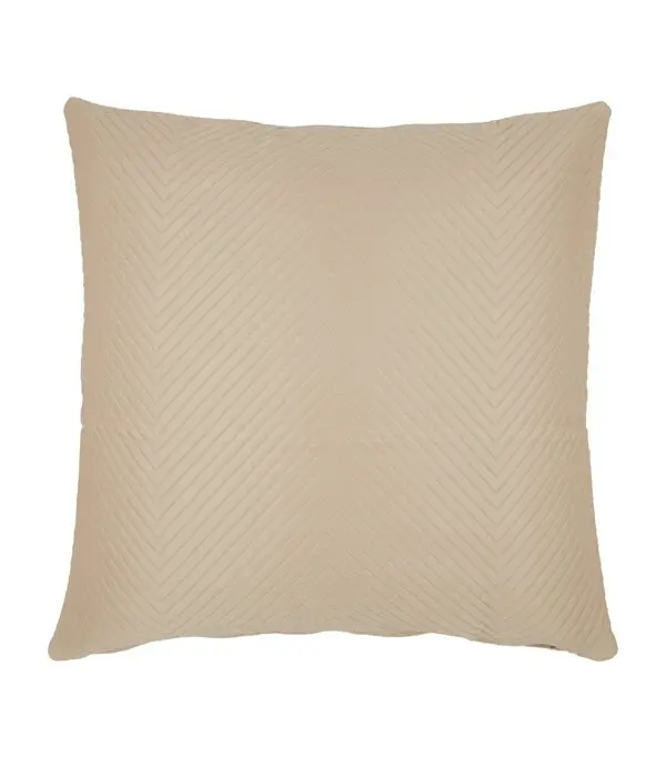 Frette Herringbone Cushion Cover - Beige