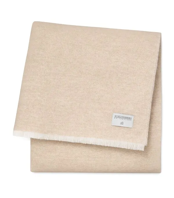 SCHLOSSBERG Wool-cashmere Dina Throw - Beige