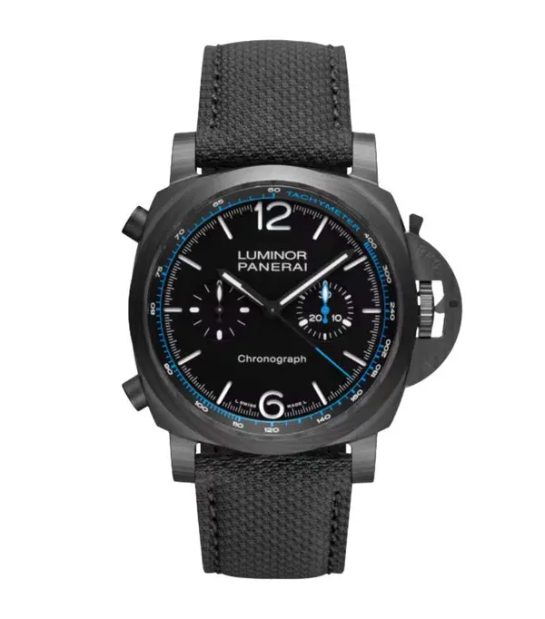 Panerai Carbotech Luminor Chronograph Watch - Black