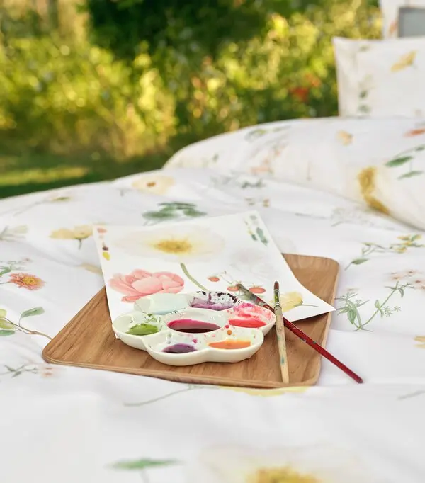 SCHLOSSBERG Cotton Sateen Zinnia Flat Sheet