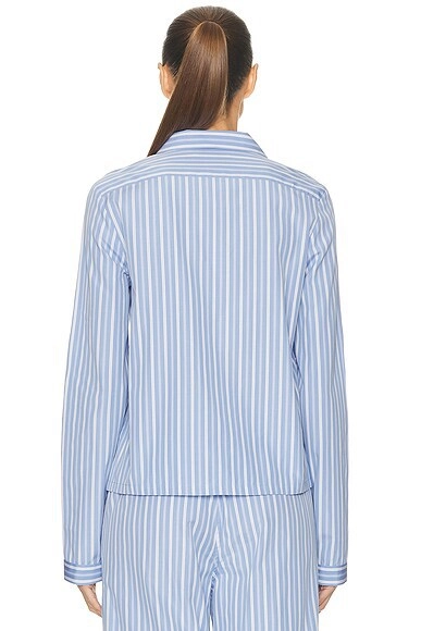 Miu Miu Striped Cotton Poplin Shirt