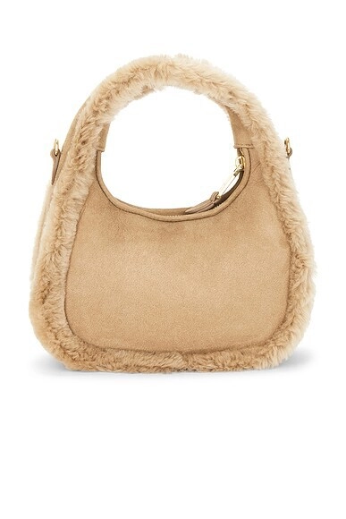 Miu Miu Wander Camoscio Shearling Bag