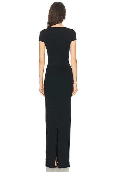 Eterne Cap Sleeve Maxi Dress