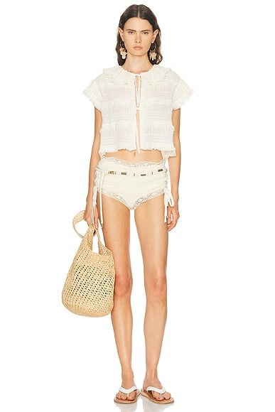 AKNVAS Audra Ruffled Blouse