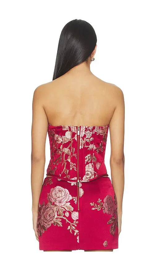 SAU LEE Nico Strapless Top