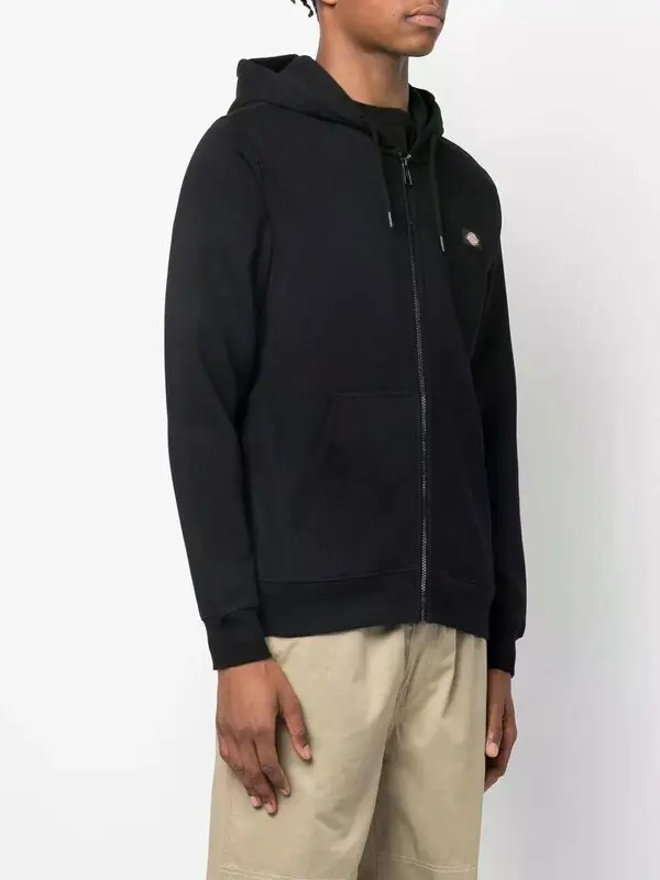 Dickies Logo-patch Zip-up Hoodie