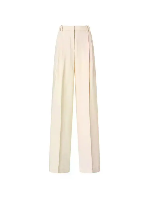 Pinko Pleated Wide-leg Trousers - Neutrals