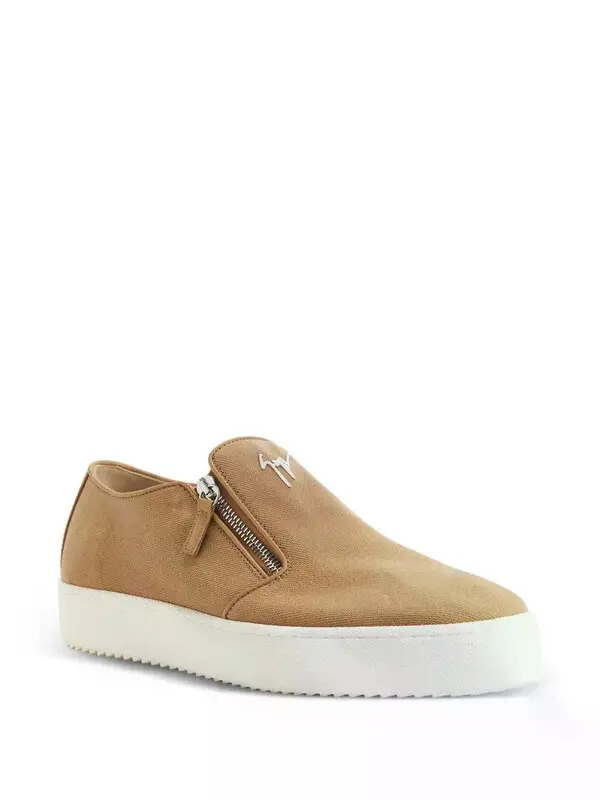GIUSEPPE ZANOTTI Cobe Metal Signature Sneakers - Neutrals