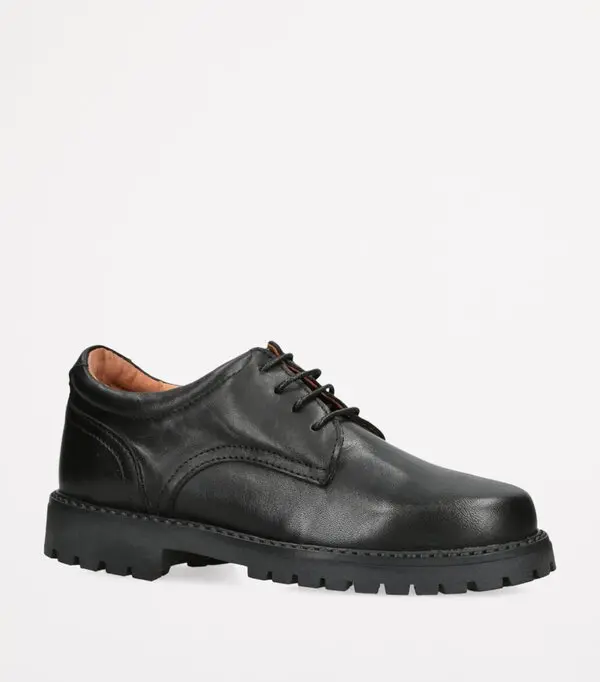 PAPOUELLI Leather Lace-up School Shoes
