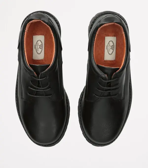 PAPOUELLI Leather Lace-up School Shoes