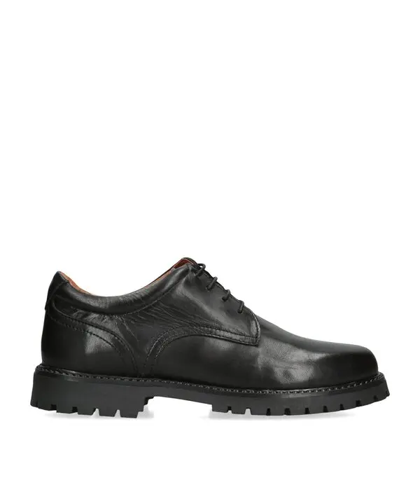 PAPOUELLI Leather Lace Up School Shoes