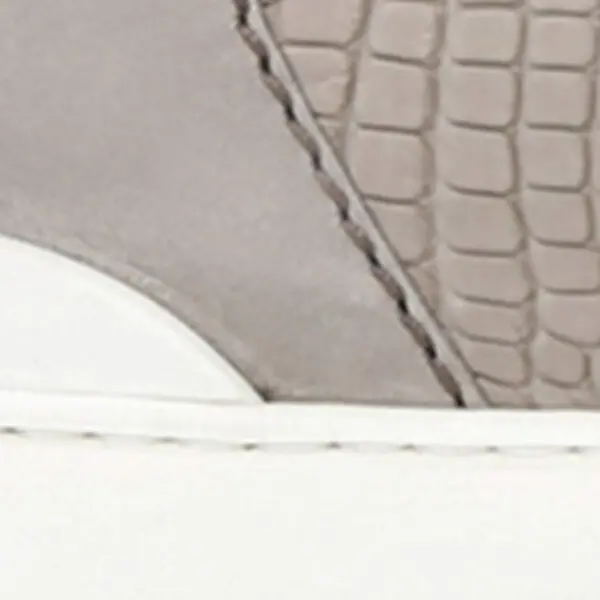 Zegna Crocodile Leather Triple Stitch Secondskin Sneakers - Grey