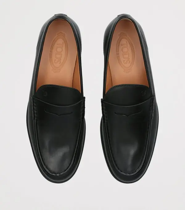 TOD'S Leather Loafers With Gommini Rubber Pebbles