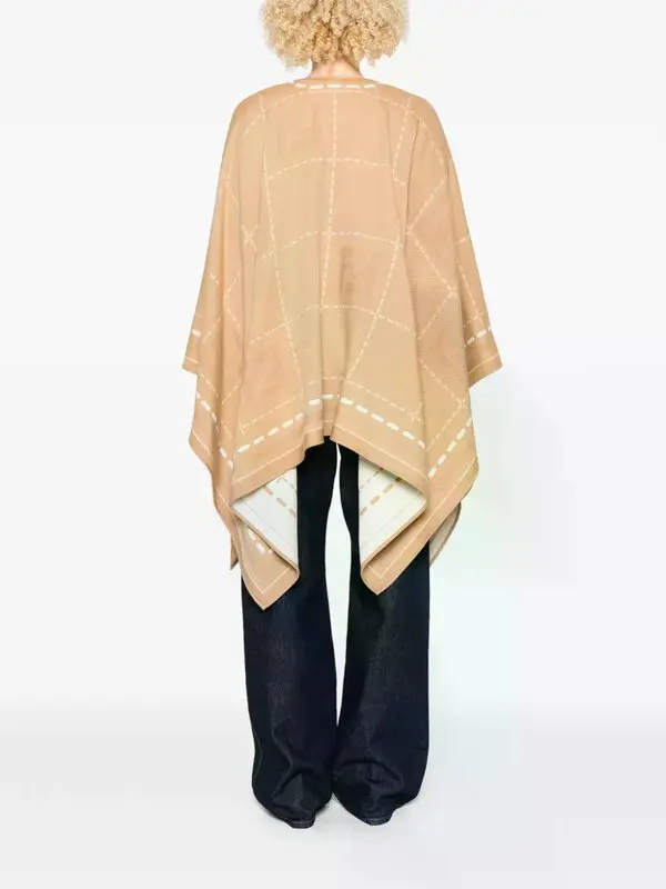 Fendi Patterned Poncho
