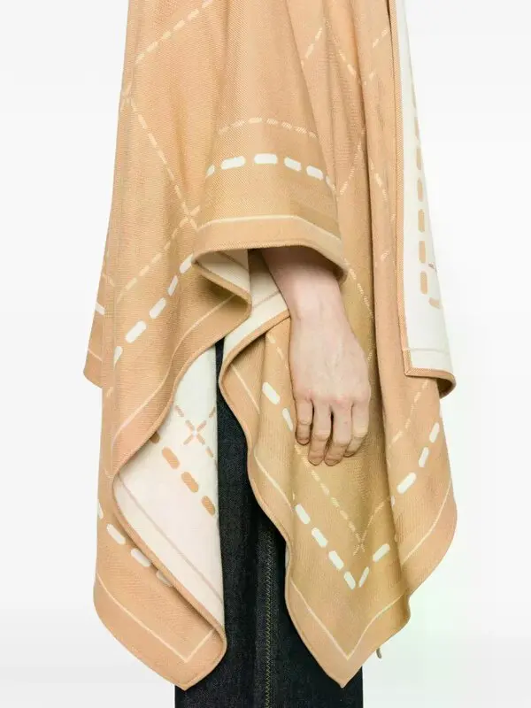 Fendi Patterned Poncho
