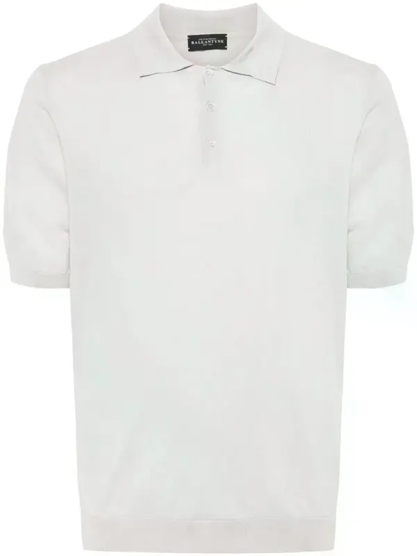 BALLANTYNE Cotton Polo Shirt - Grey