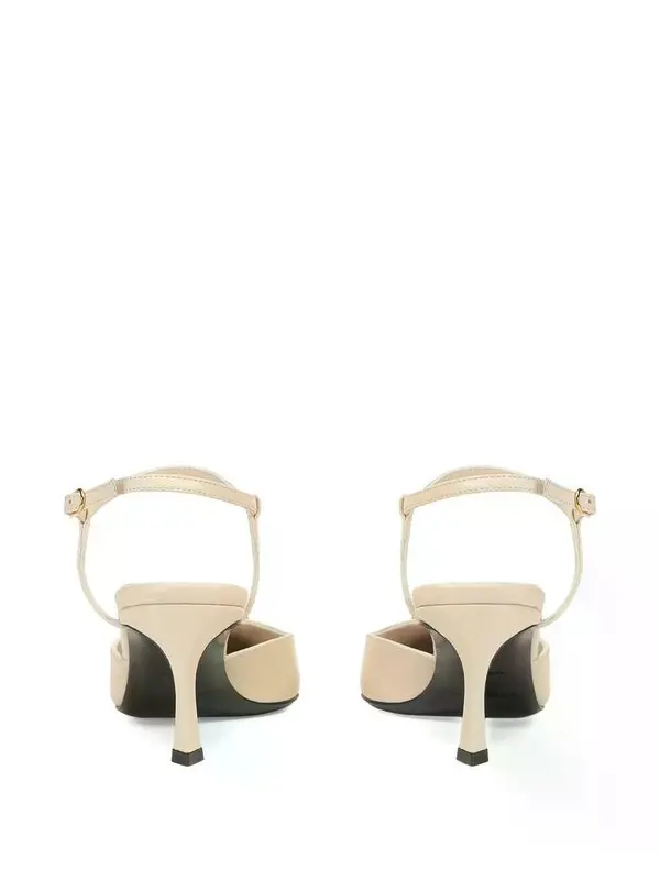SERGIO ROSSI Off-white Ankle Strap Pumps - Neutrals