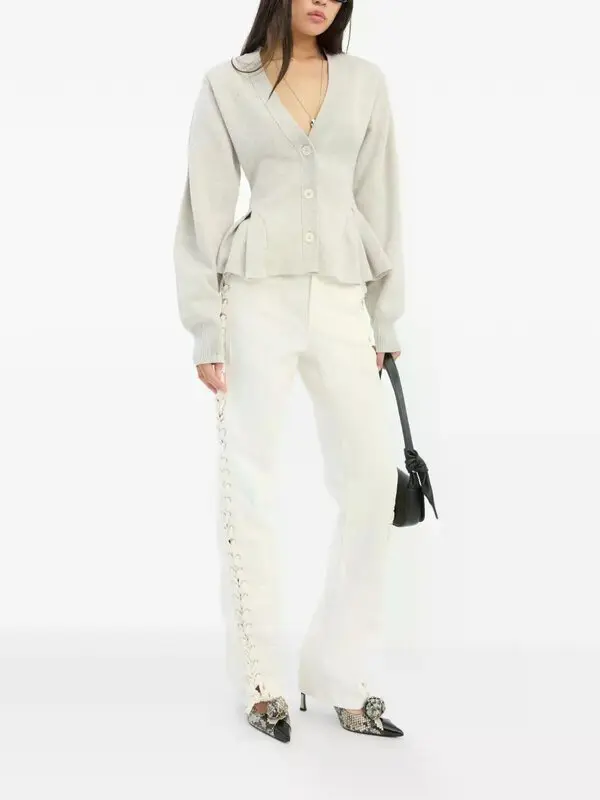ROTATE BY BIRGER CHRISTENSEN Lace-up Detail Jeans