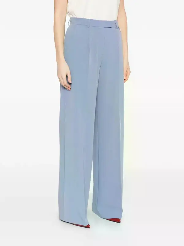 Herno Straight Leg Trousers With Pleated Detail