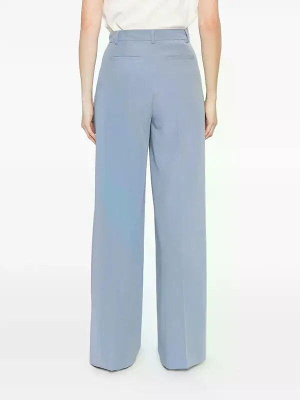 Herno Straight Leg Trousers With Pleated Detail