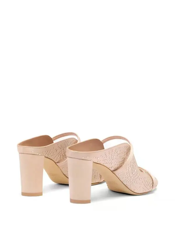 MALONE SOULIERS Norah Crystal Embellished Sandals - Pink