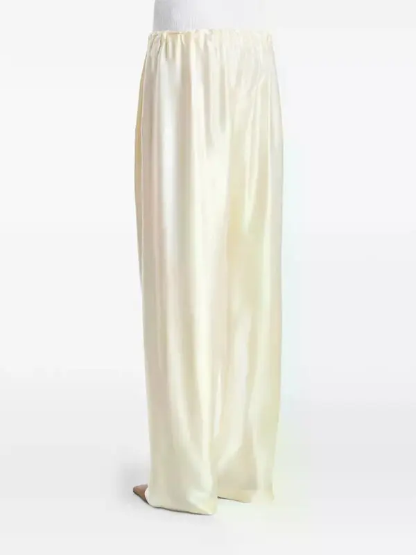 Khaite Rohen Pant In Satin - Neutrals