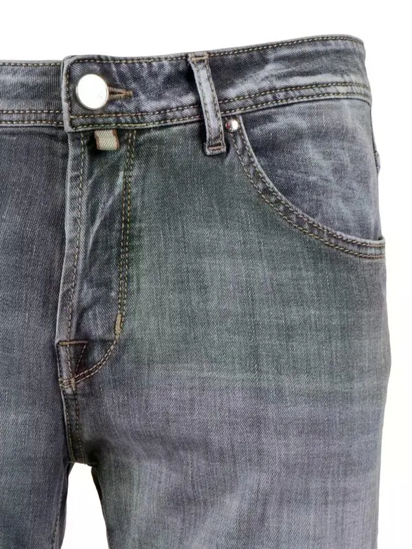 Jacob Cohen Cropped Slim Jeans - Grey
