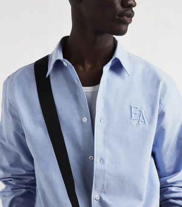 Emporio Armani Cotton Logo Button-up Shirt