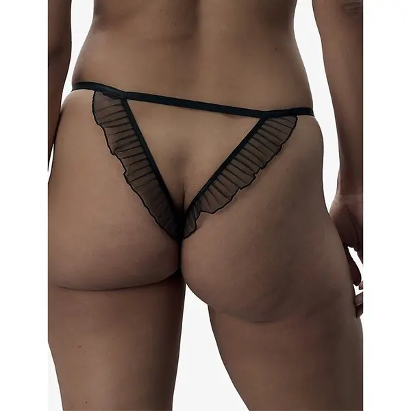 Bluebella Matisse Open Ruffled Mesh Briefs