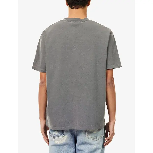 Our Legacy Box-fit Short-sleeves Cotton T-shirt - Worn Black