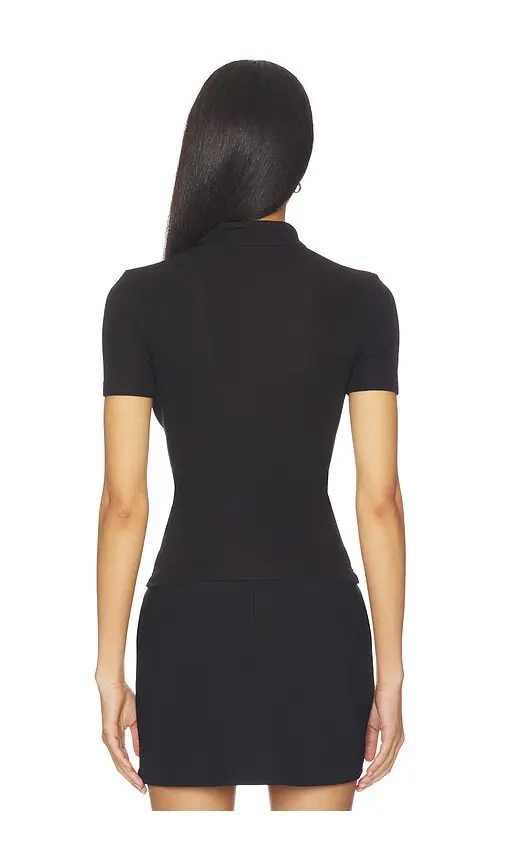 SAU LEE Timo Jersey Top - Black