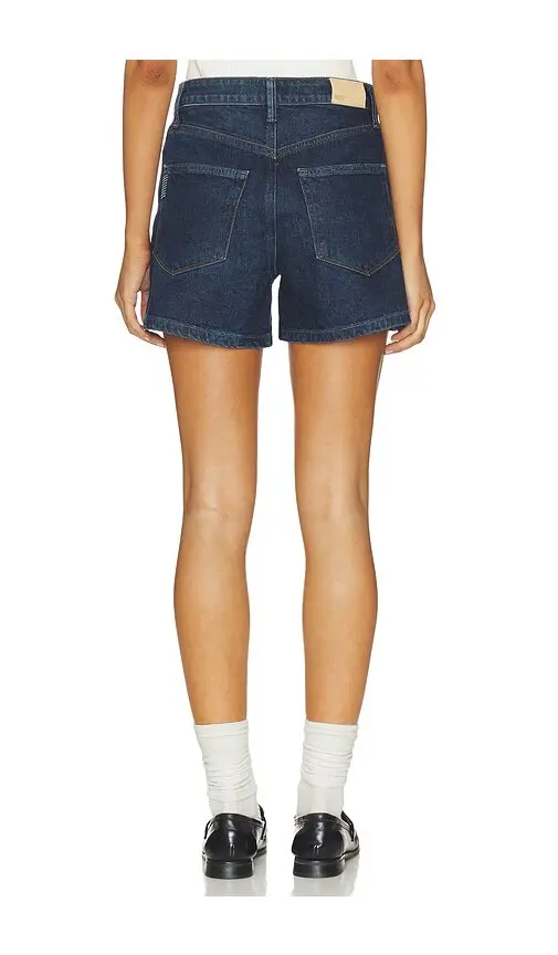 Paige The Dani Short In Dark Wash Denim