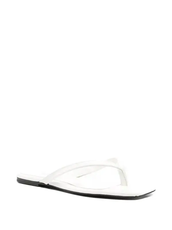 TOTEME Croc-embossed Flat Sandals