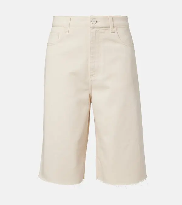 RÓHE Denim Bermuda Shorts - Beige