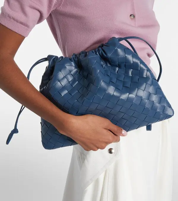 Bottega Veneta Medium Pouch - Blue