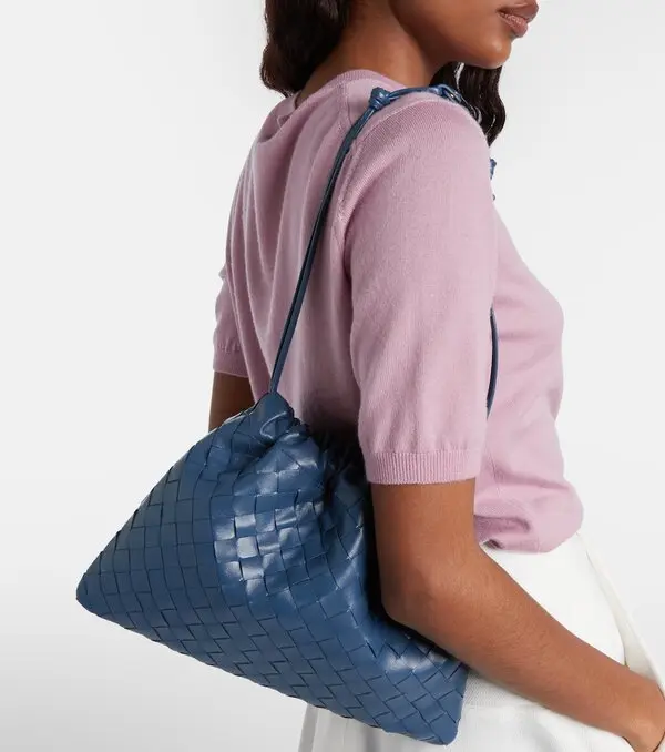 Bottega Veneta Medium Pouch - Blue