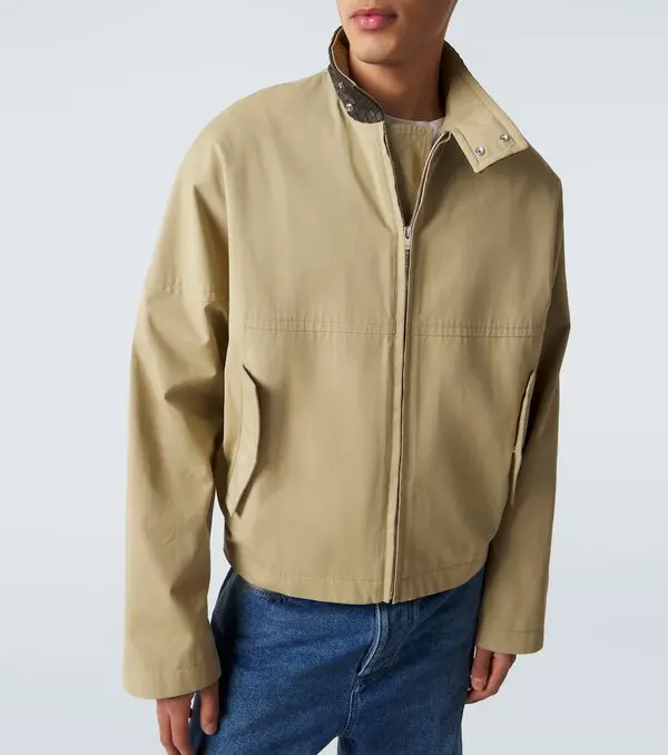 Bottega Veneta Intrecciato Cotton Blouson Jacket