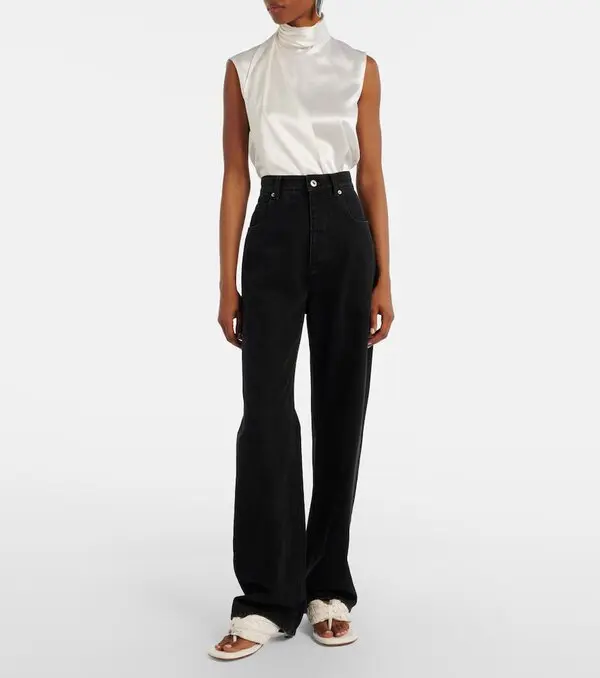Bottega Veneta High-rise Wide-leg Jeans