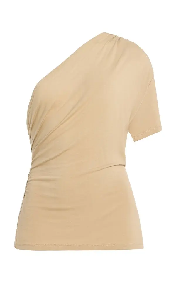 EB DENIM Linnea One-shoulder Jersey Top - Neutral