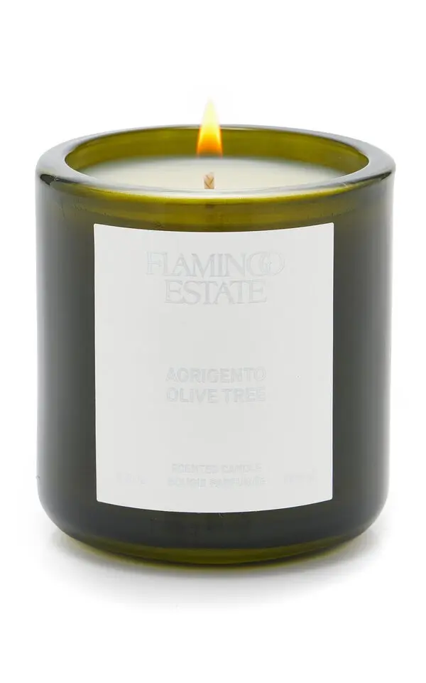 FLAMINGO ESTATE Agrigento Olive Tree Candle - Green