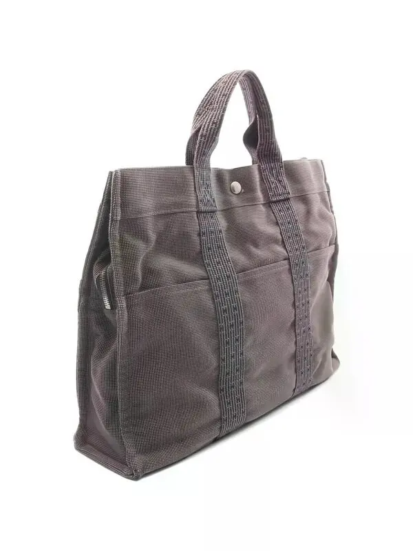 Hermès Yale Line Canvas Tote Bag - Grey
